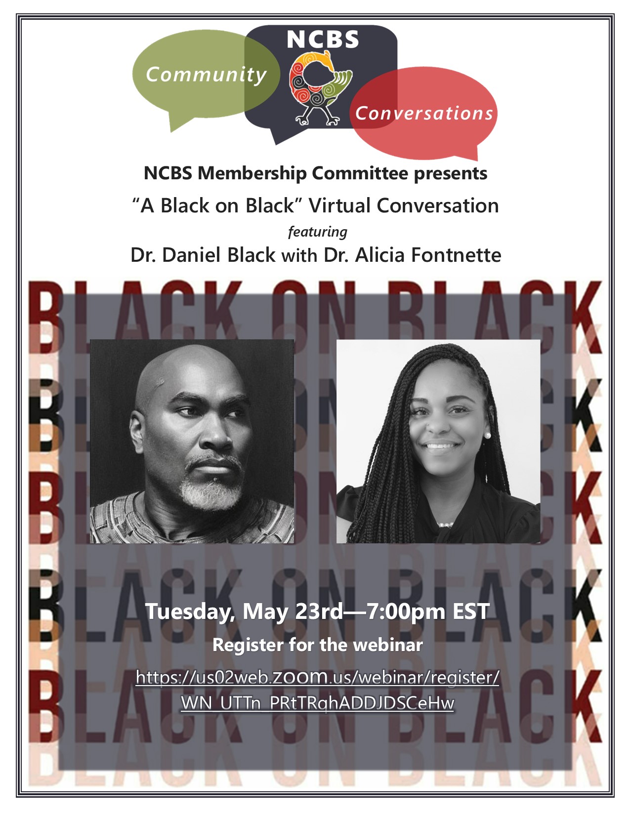 NCBS Community Conversations – National Council for Black Studies